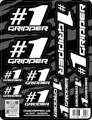 #1 Sticker sheet – ONEGRIPPER AB